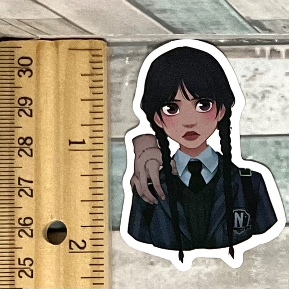 Office | 110 Wednesday Addams Reusable Waterproof Vinyl Sticker Decal ...